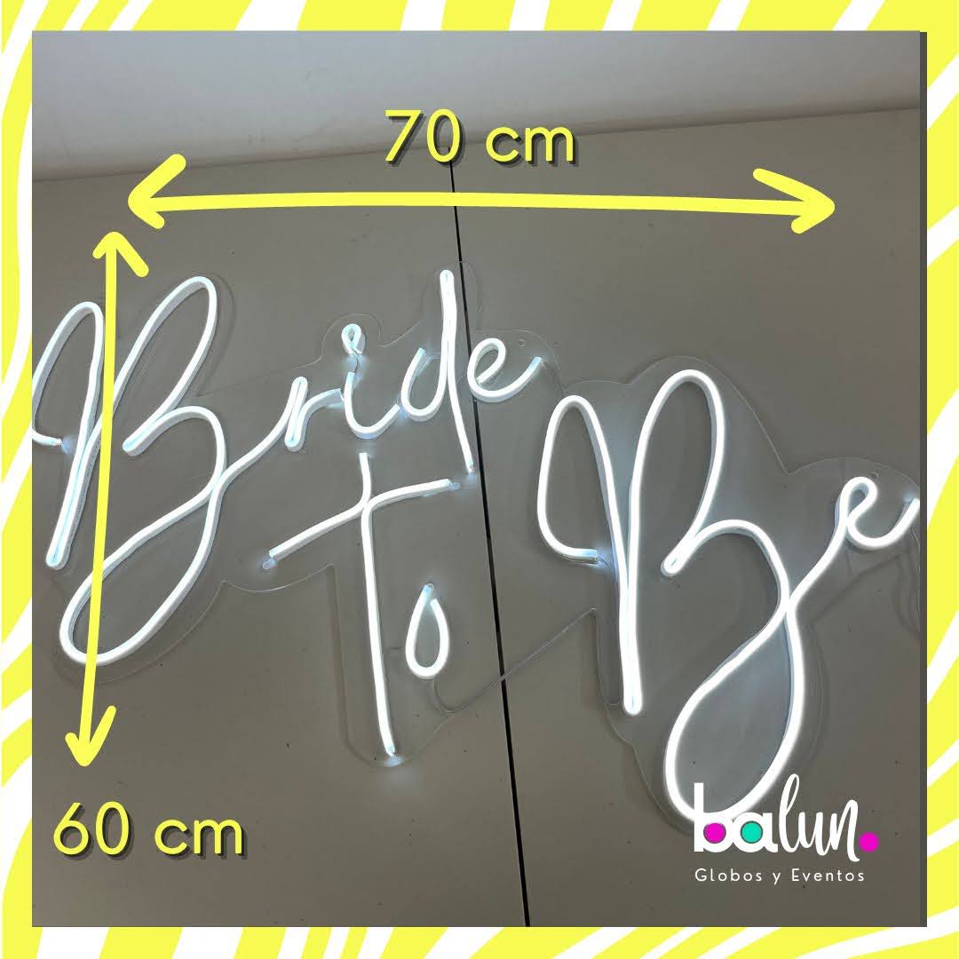"Bride to be" Chico (Renta Letrero Neón) – Balun Globos y Eventos