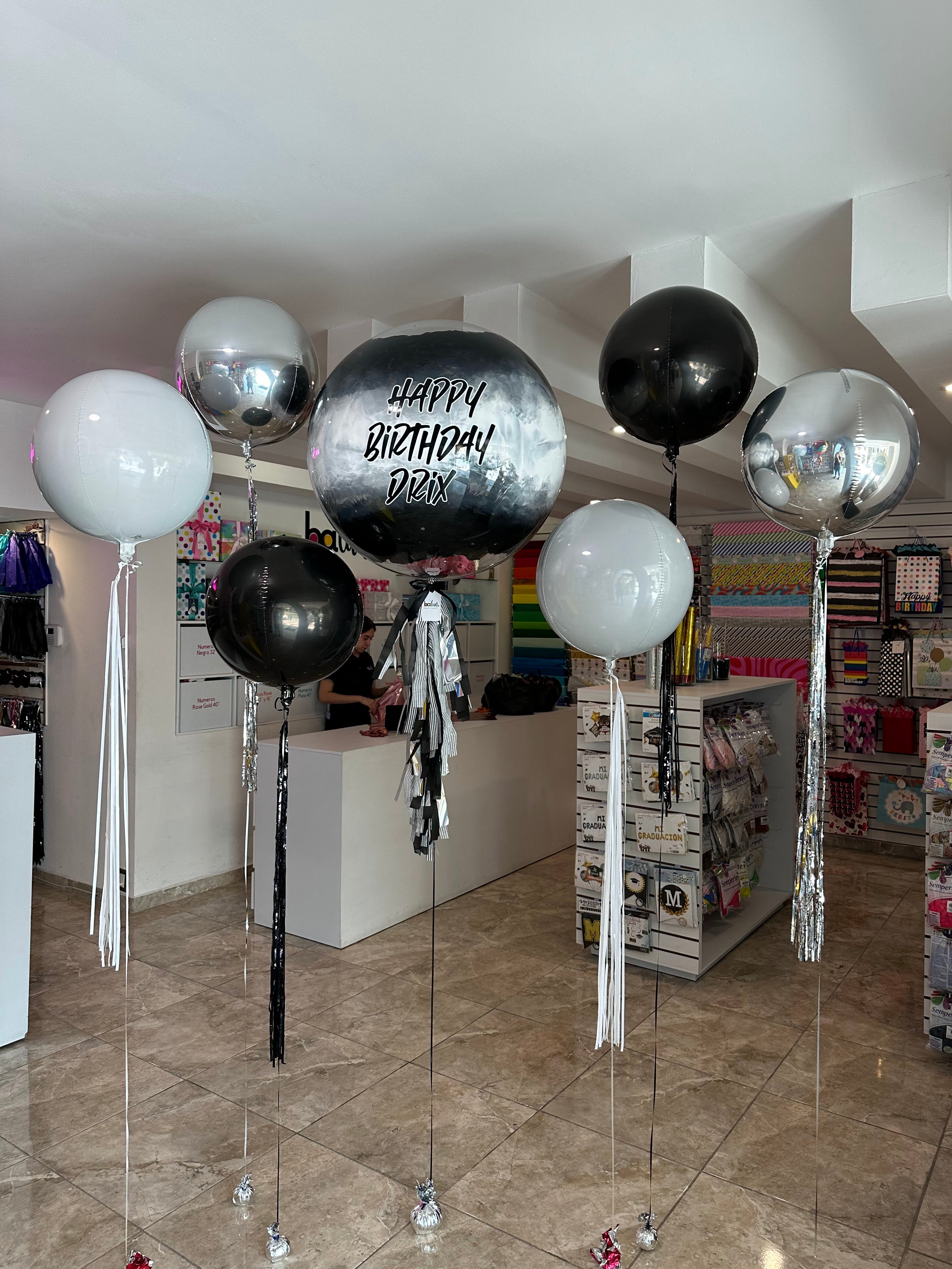 Globo Burbuja + 6 Orbz – Balun Globos y Eventos