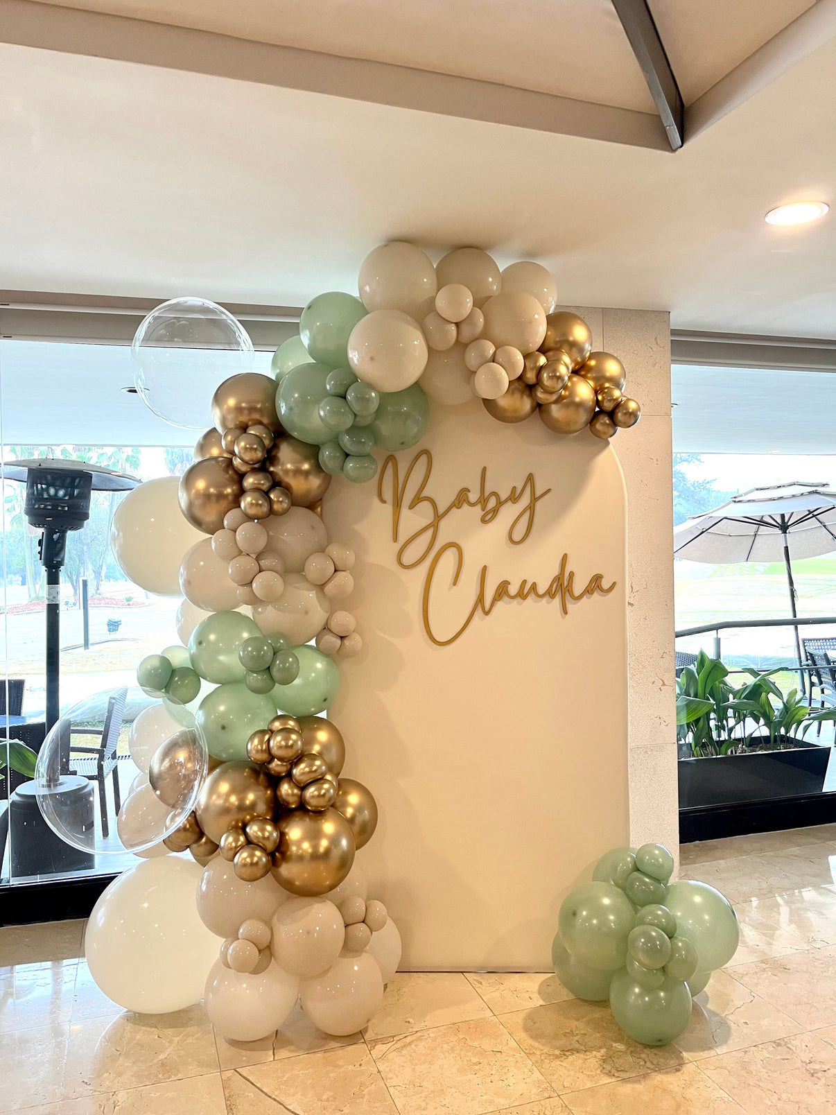 Mampara Baby Shower con Nombre Personalizado – Balun Globos y Eventos