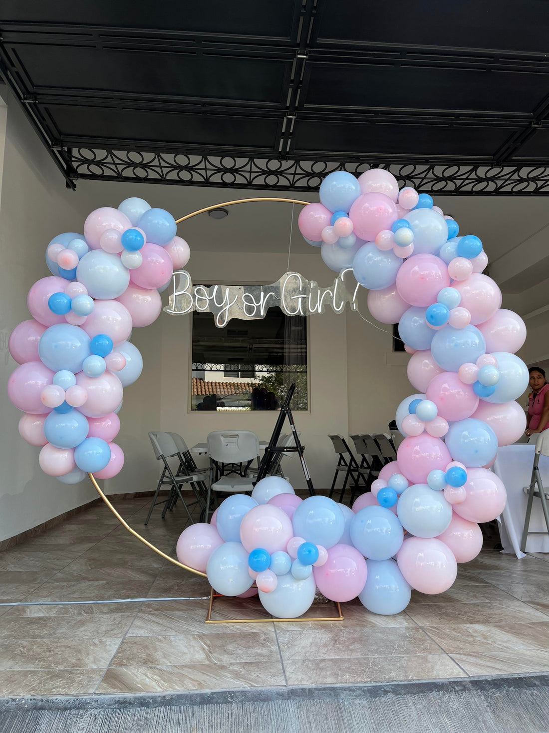 Aro Sencillo Gender Reveal – Balun Globos y Eventos